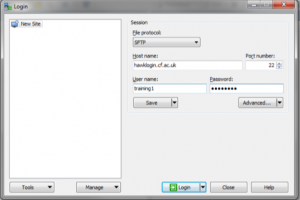 Using WinSCP – Supercomputing Wales Portal